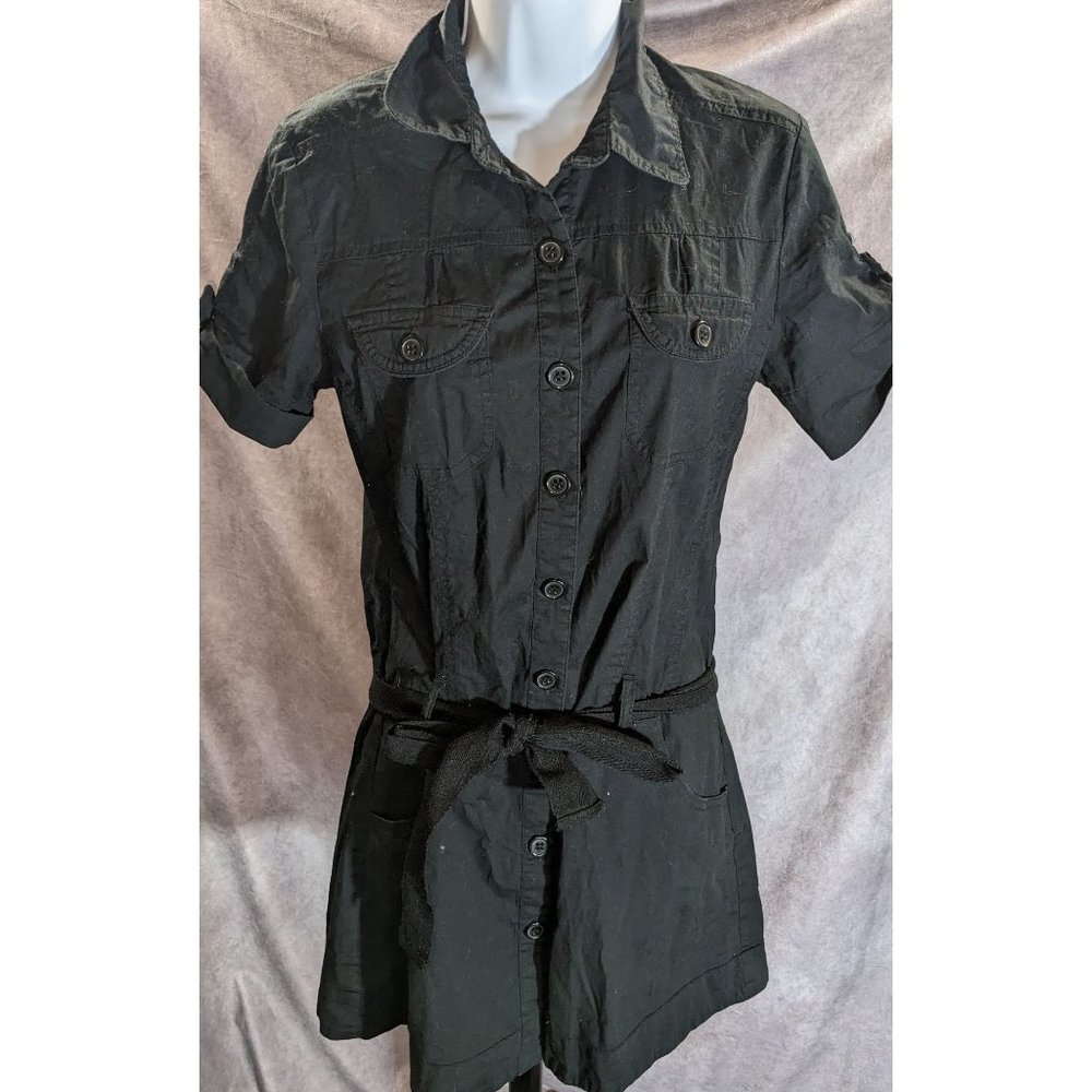 Max Rave 90s Gothic Button Down Dress - Gem